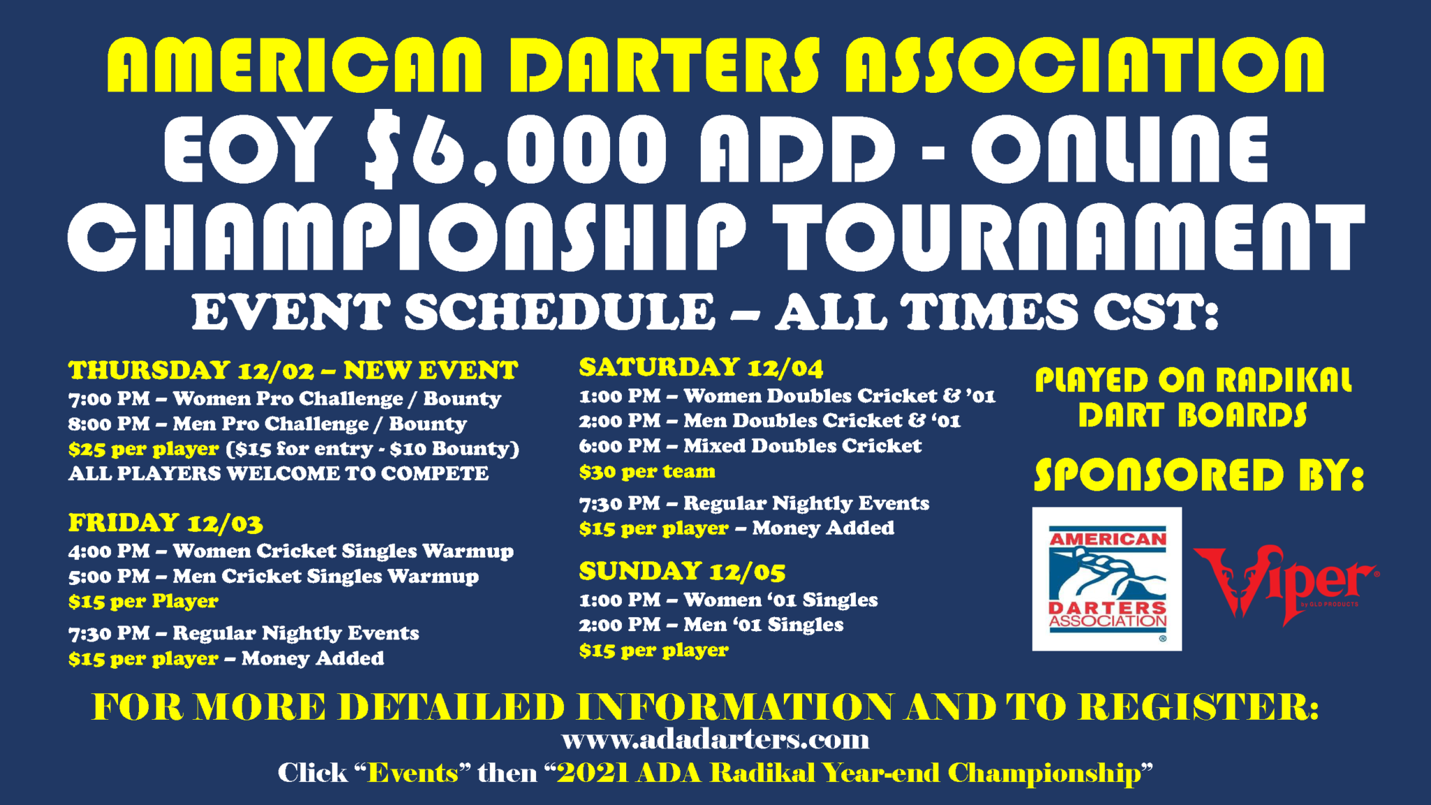 Congratulations to all the ADA Year End Championship Winners! - ADA ...