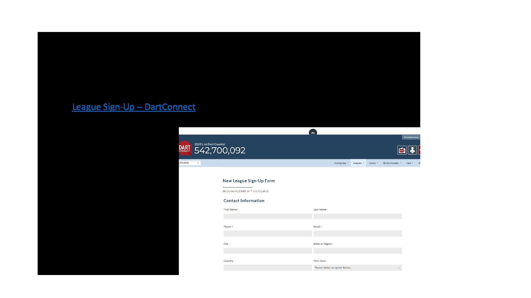 Dart Connect Instructions for Setting up Leagues - ADA - The American ...